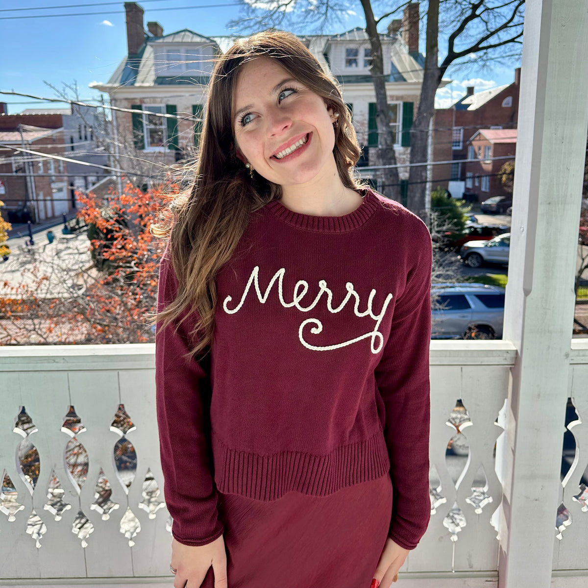 Sienna Merry Sweater Merlot – Scarpa Alta