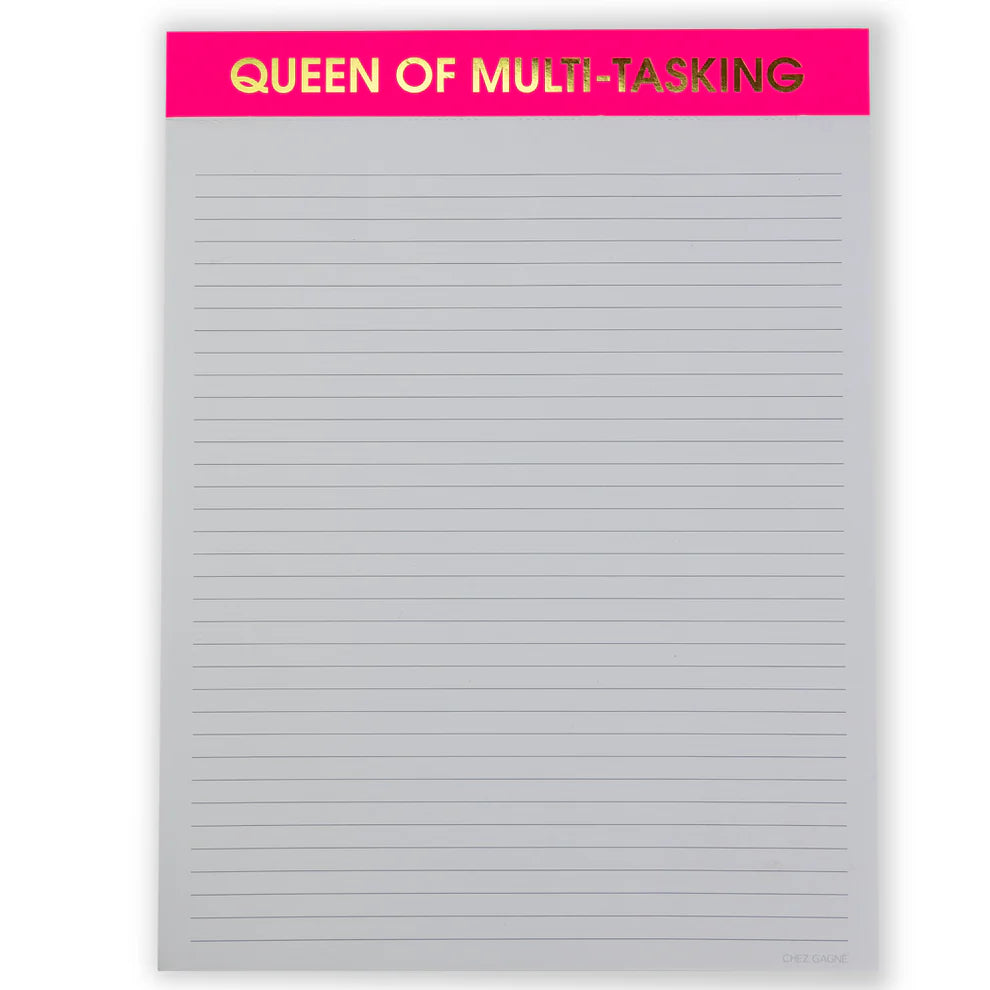 Queen of Multitasking Large Memo Notepad – Scarpa Alta