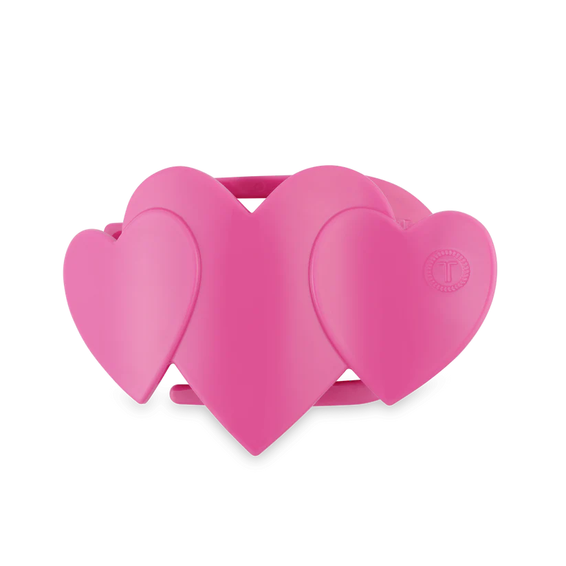 Pink Heart To Heart Medium Flat Hair Clip – Scarpa Alta